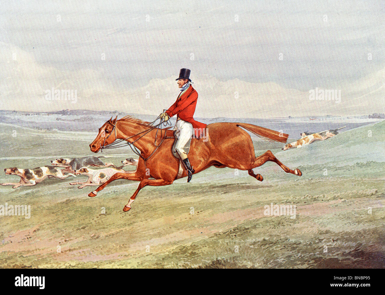 19th century fox hunting hi-res stock photography and images - Alamy