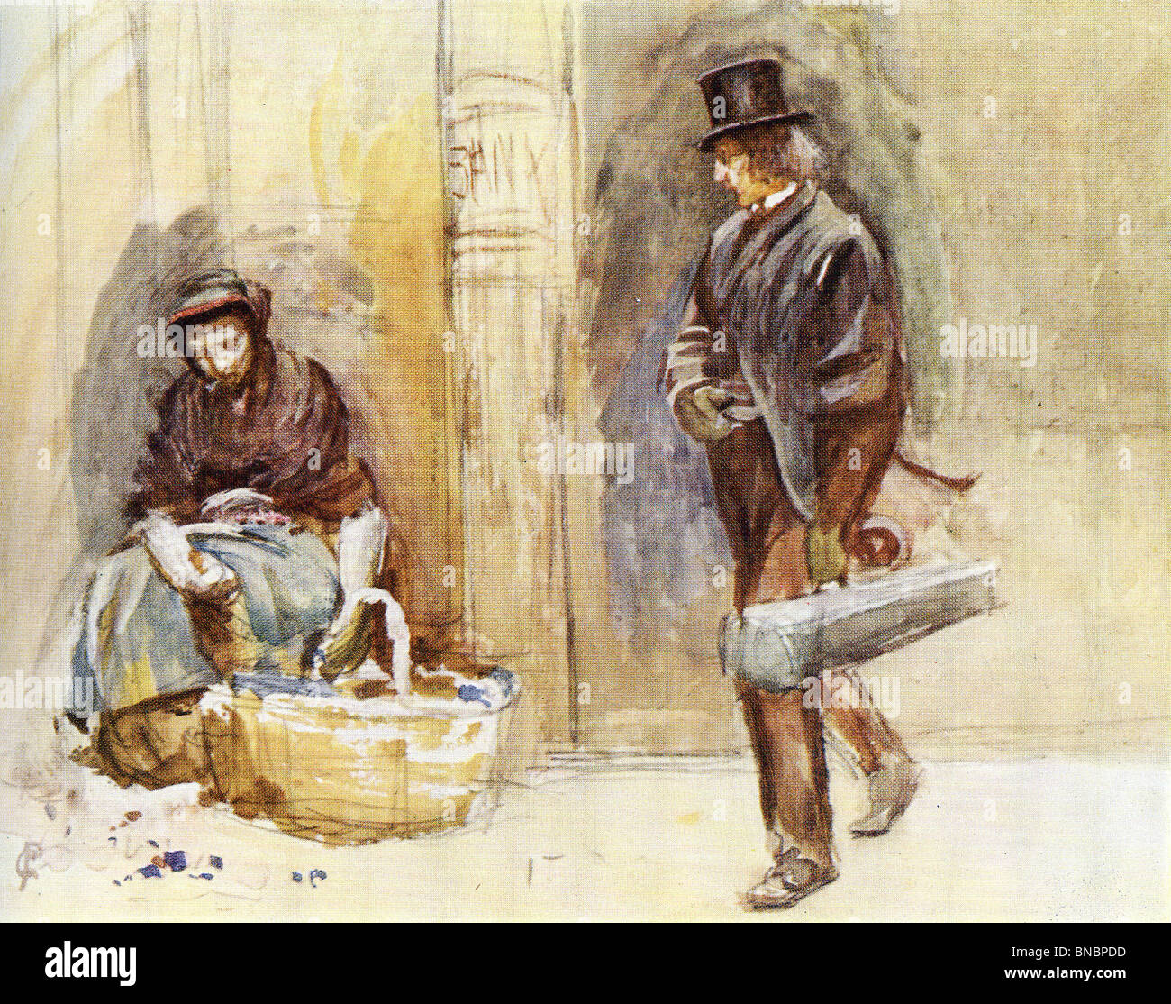 Victorian flower girl hi-res stock photography and images - Alamy