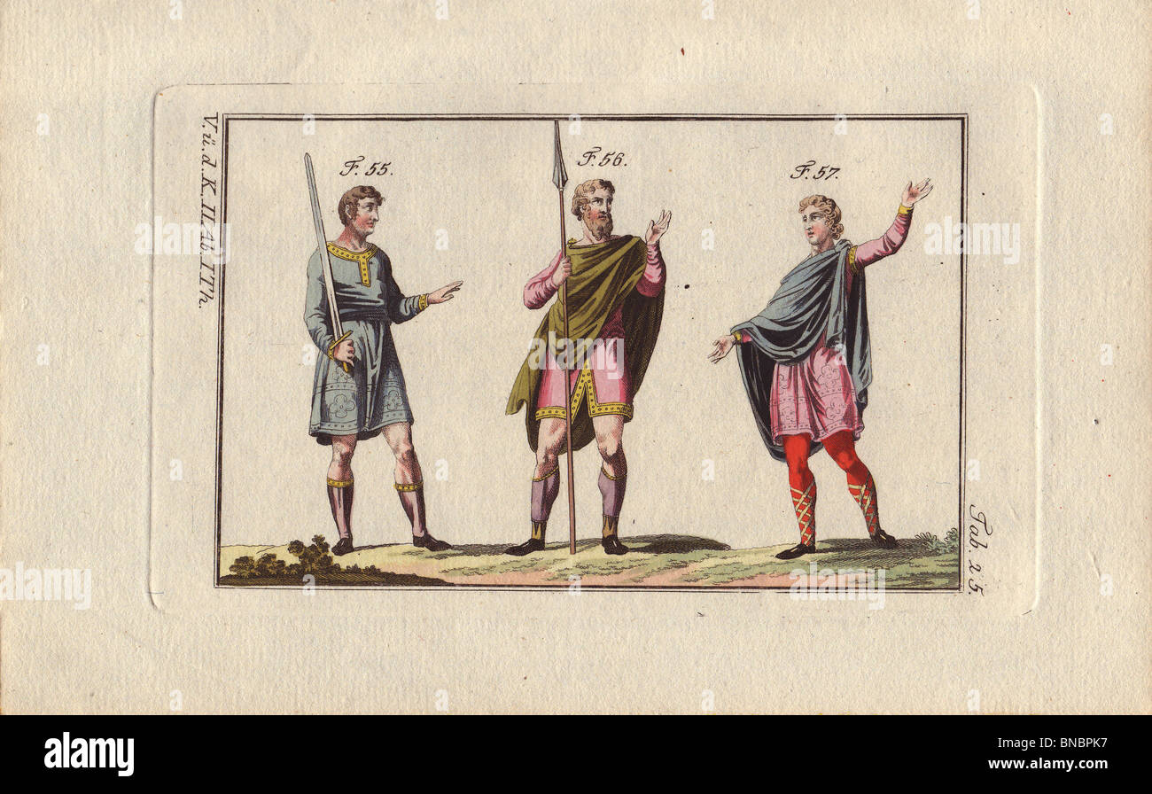 Anglo Saxon soldiers and nobleman Stock Photo - Alamy