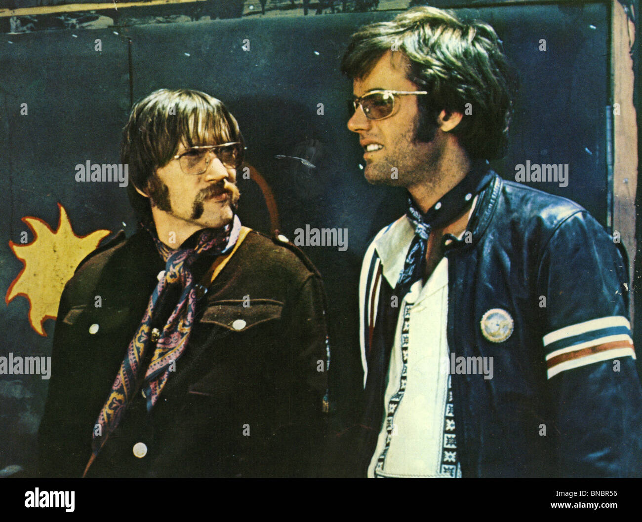 EASY RIDER 1969 Columbia film with Peter Fonda at right and dennis ...