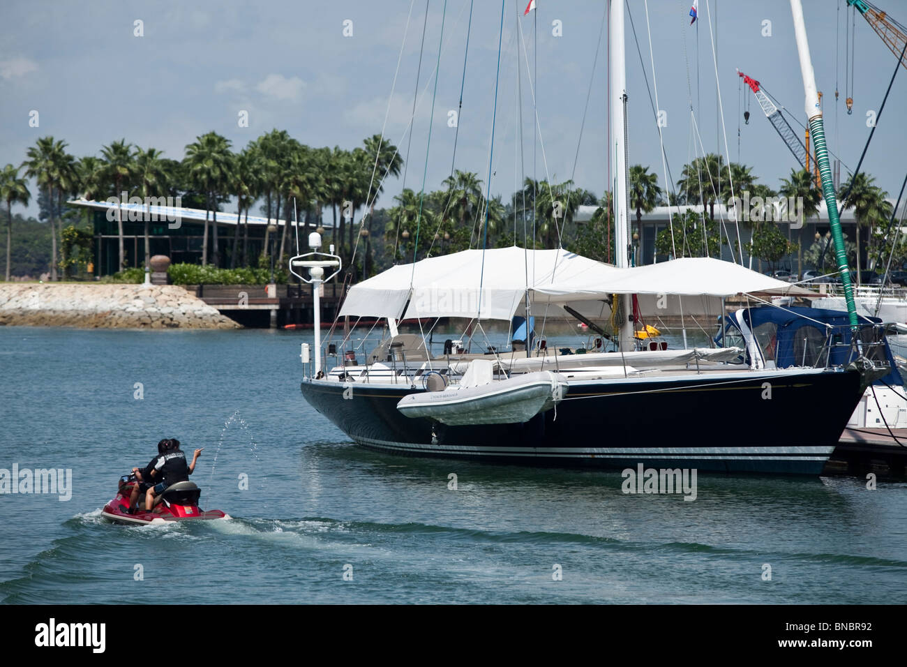The 24m yacht, Cygnus Montanus, belonging to Carl Henric Svanberg ...