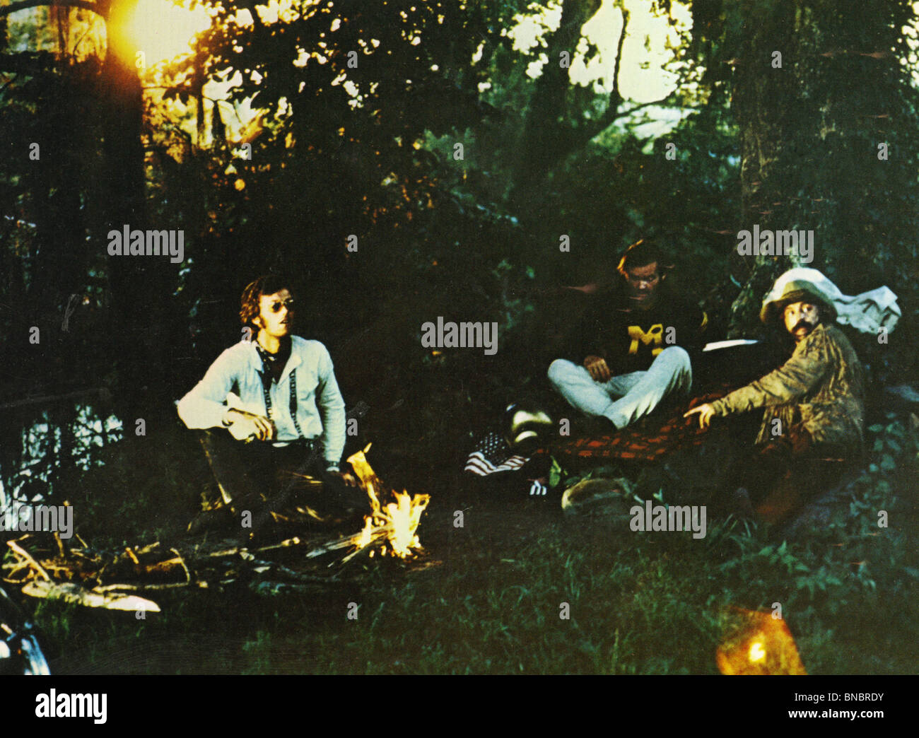 EASY RIDER 1969 Columbia film with from left Peter Fonda, Jack ...