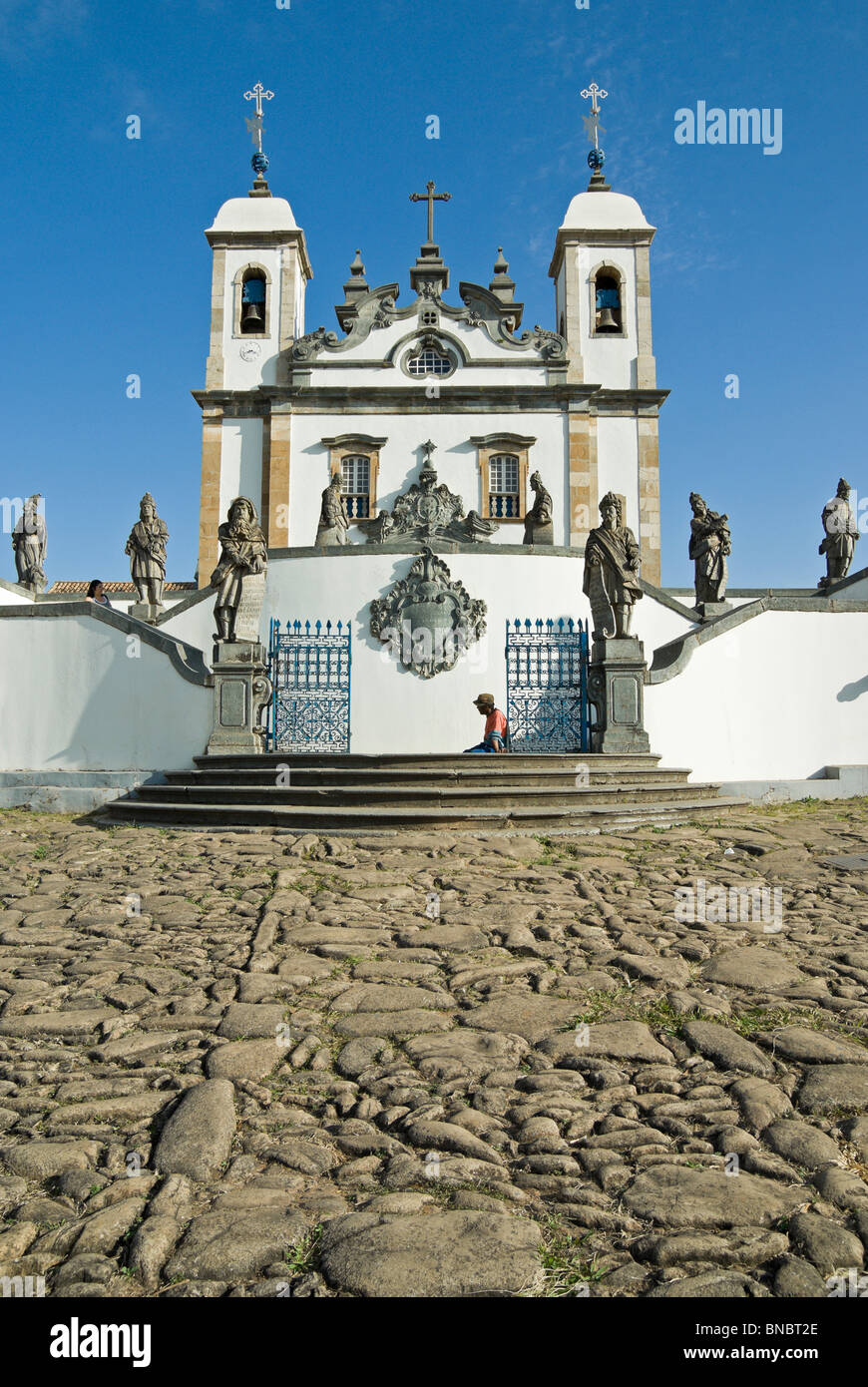Basilica from the Santuário do Bom Jesus de Matosinhos, with the 12 ...