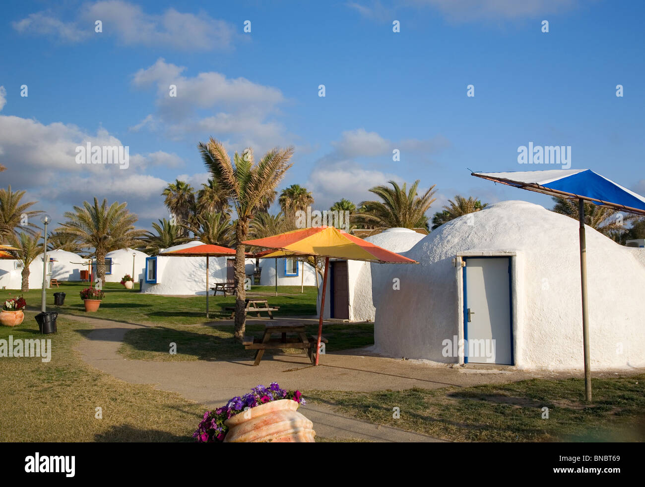 Camping Site and Holiday Village at Dor Beach in Israel Stock Photo - Alamy