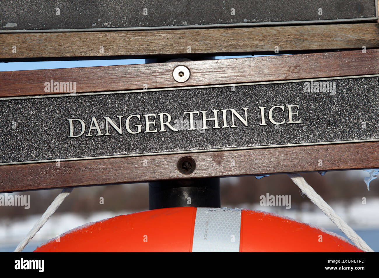 Danger falling ice sign hi-res stock photography and images - Alamy