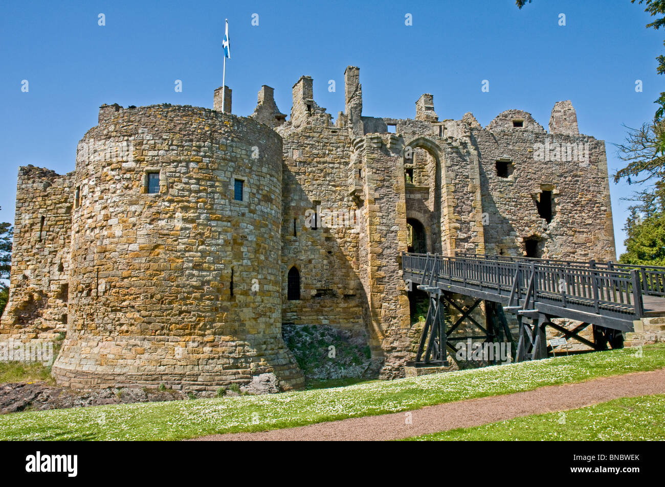 Direlton Castle East Lothian Scotland Stock Photo - Alamy