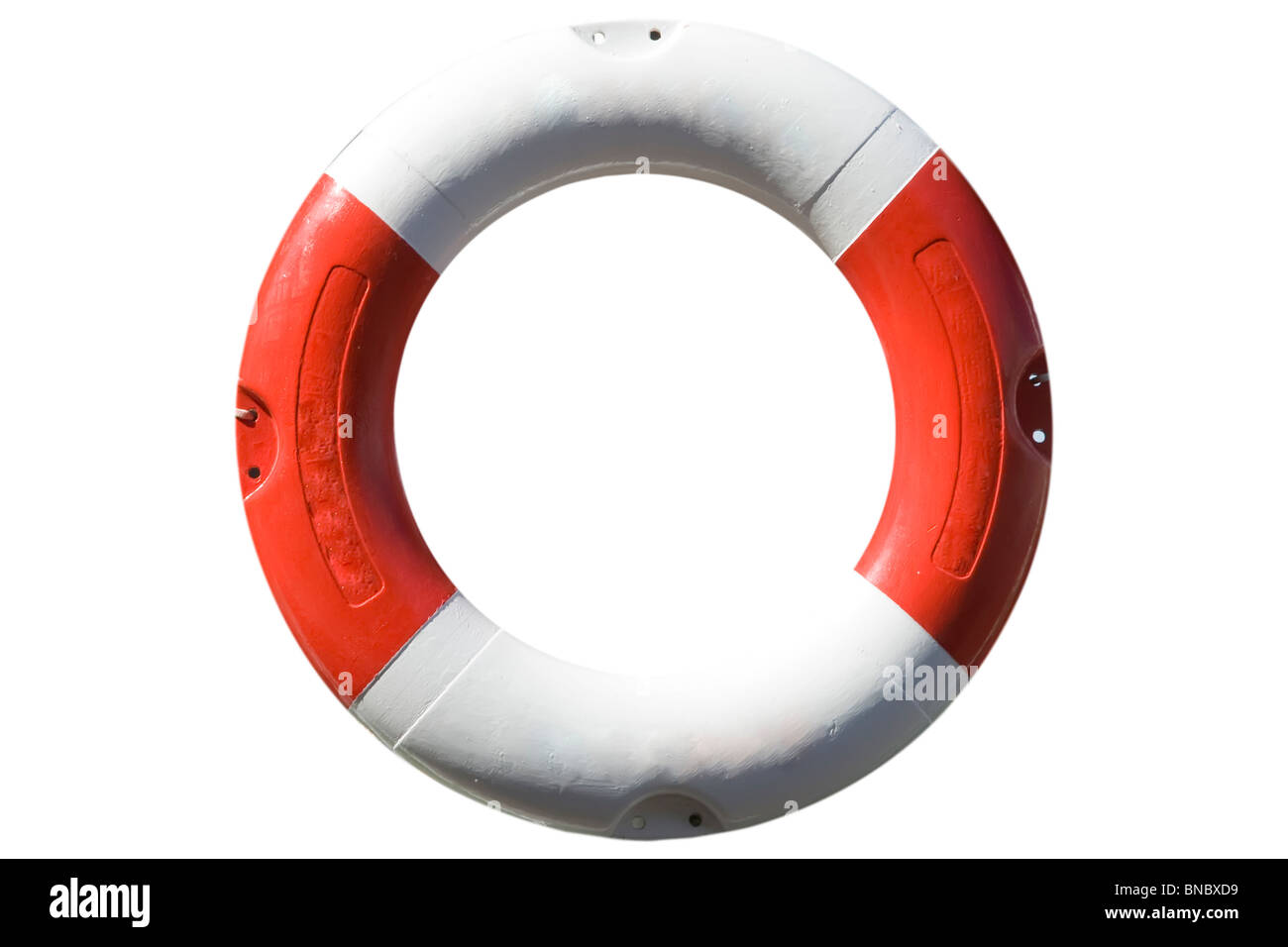 A red and white lifeguard isolated Stock Photo - Alamy