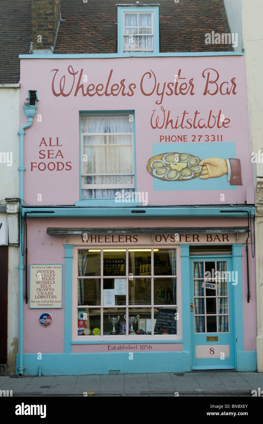 wheelers restaurant shops in high street whitstable kent england UK ...