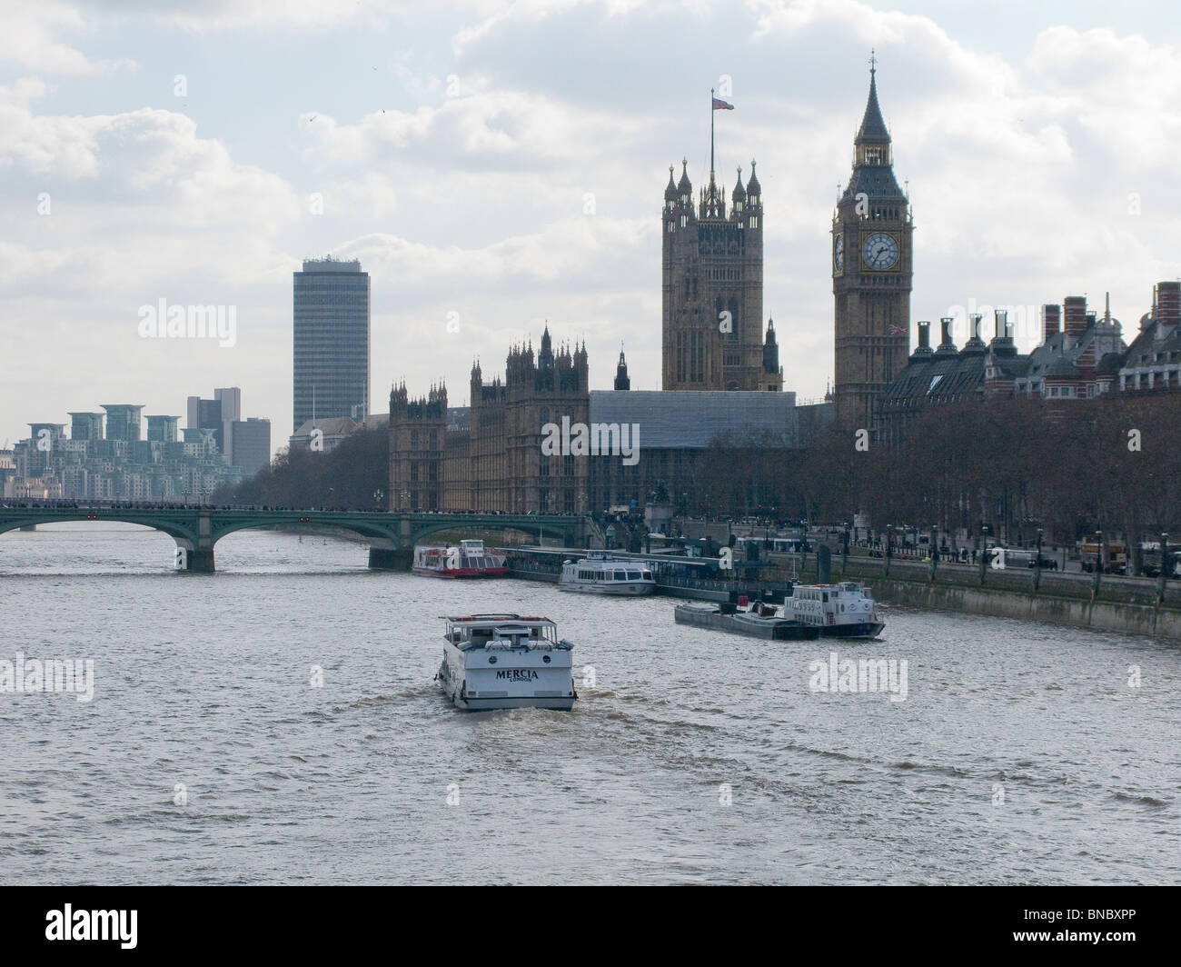River view of city skyline in London, England, UK Stock Photo - Alamy