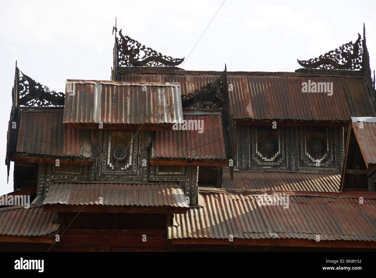 Myanmar, Shan State, Inle Lake, Shwe Yaunghwe Kyaung Monastery Stock ...
