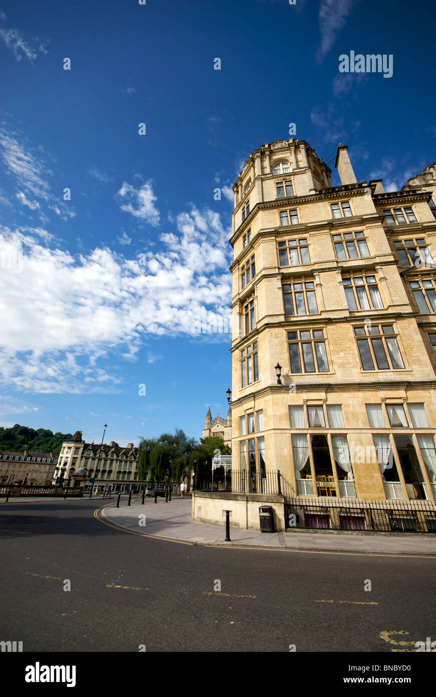 Bath Somerset UK Grand Parade Abbey Stock Photo - Alamy