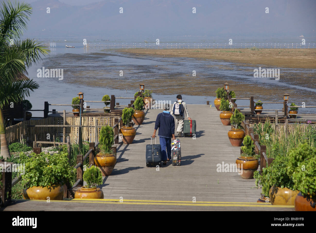 Myanmar, Shan state, Inle lake Lake side Hotel Stock Photo - Alamy