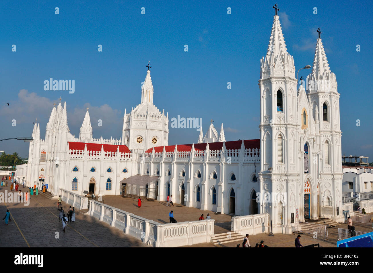 Shrine Basilica at Vailankanni Stock Photo - Alamy