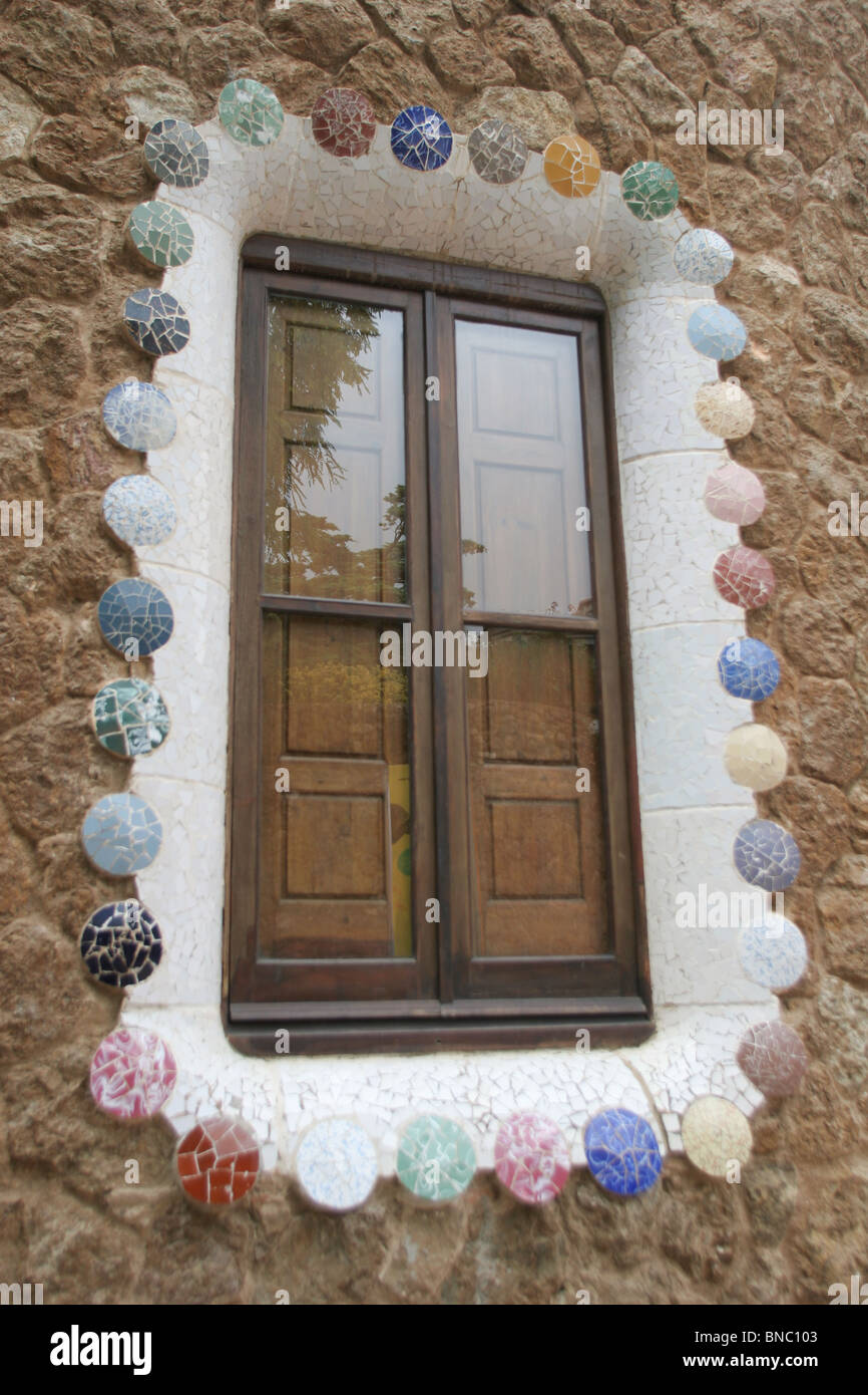 Architectural details from Park Guell, designed by Catalan architect ...