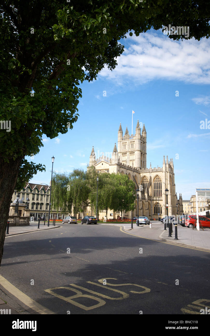 Bath Somerset UK Grand Parade Abbey Stock Photo - Alamy