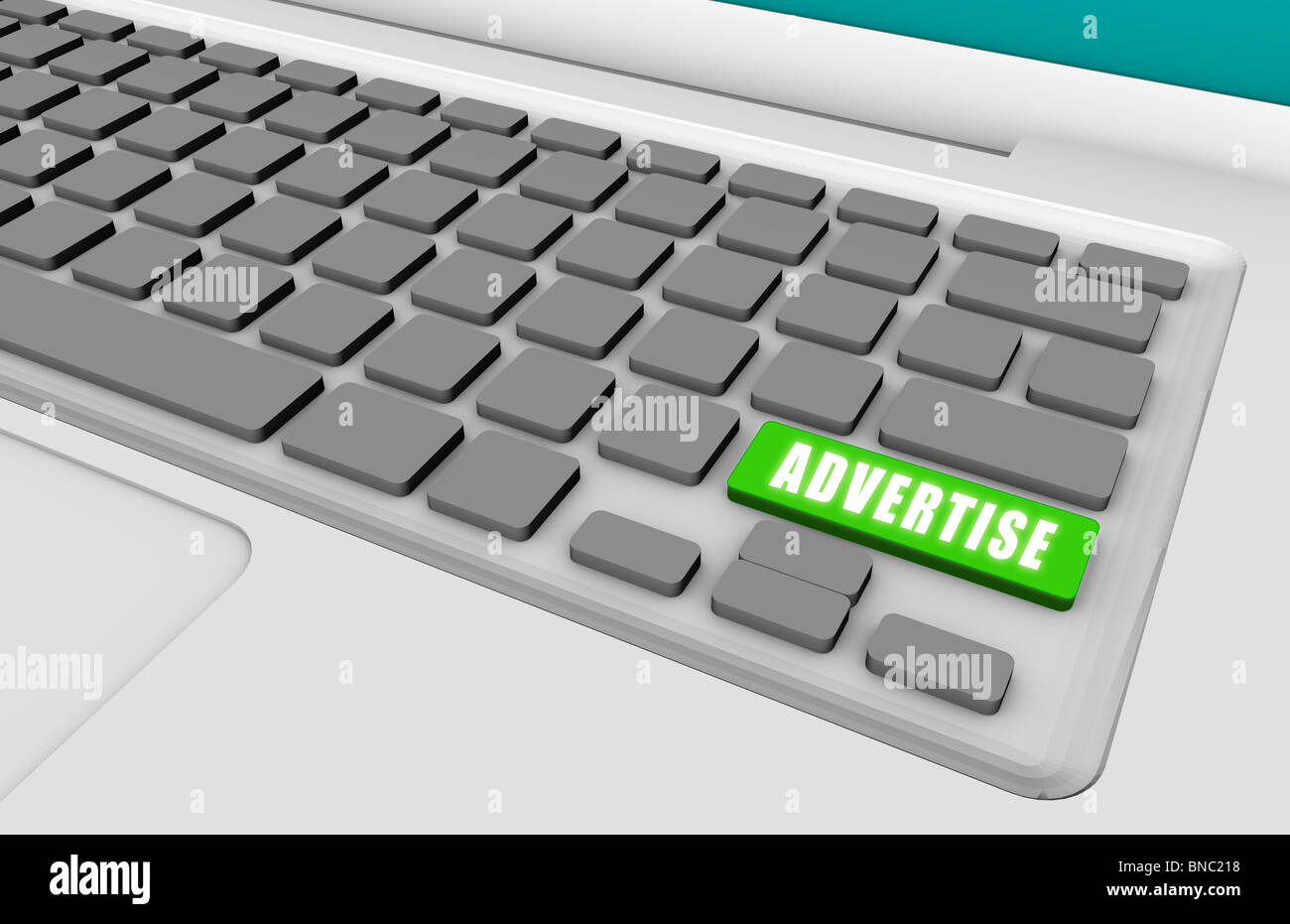 Easy Advertising with a Advertise Keyboard Button Stock Photo - Alamy