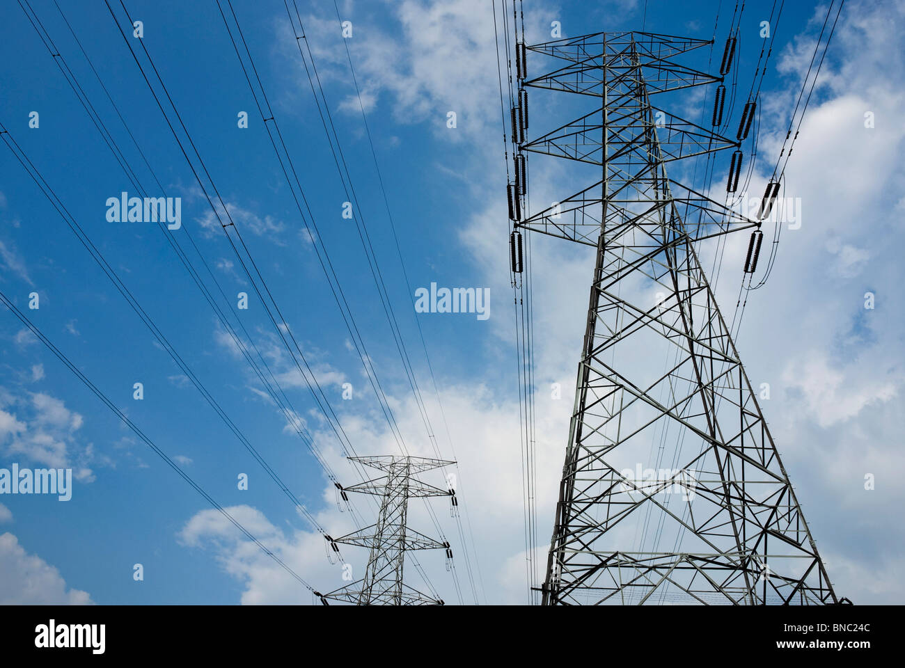 High voltage electricity pylons hi-res stock photography and images - Alamy