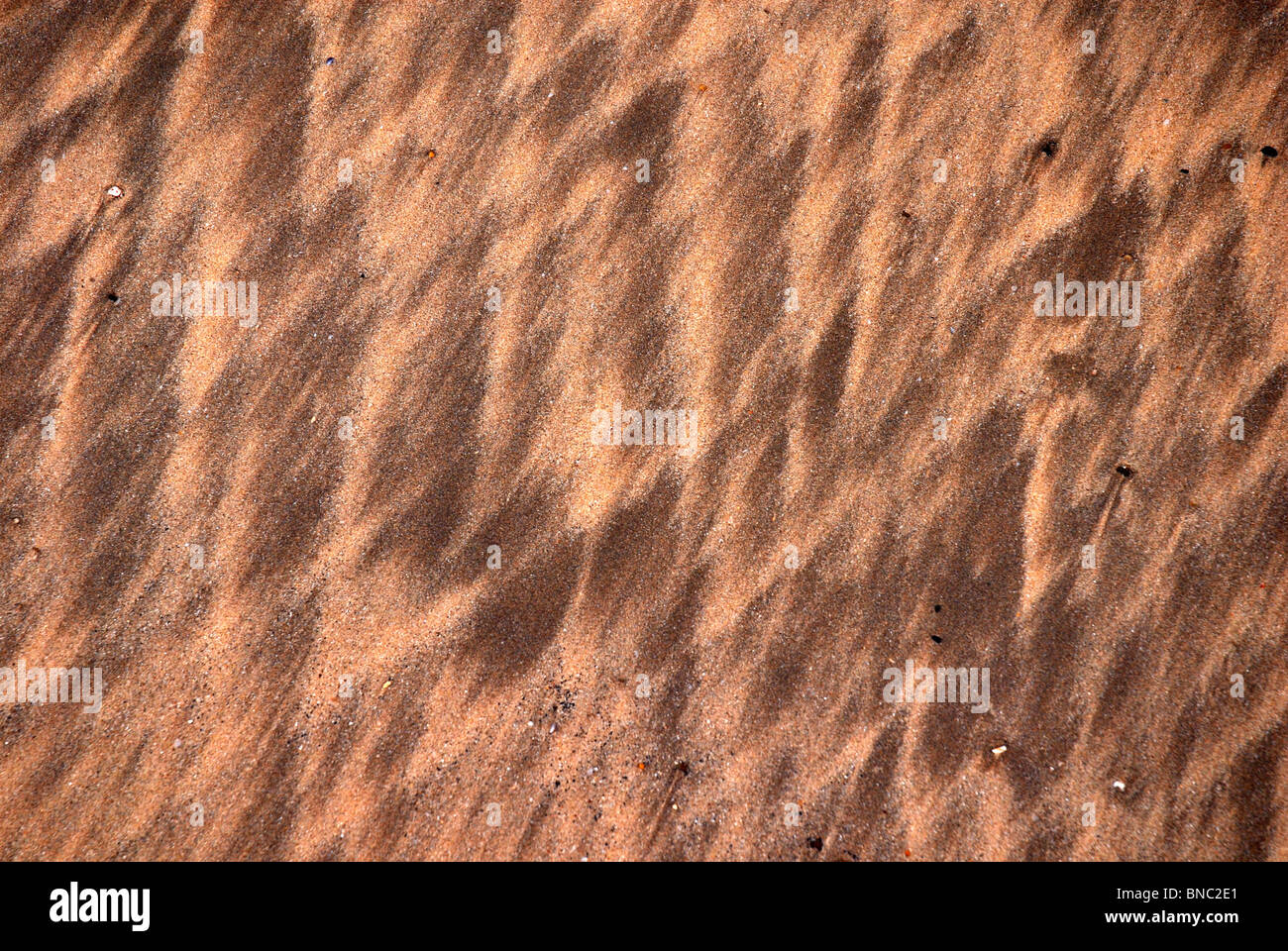 Sand patterns on beach in North Devon Stock Photo - Alamy