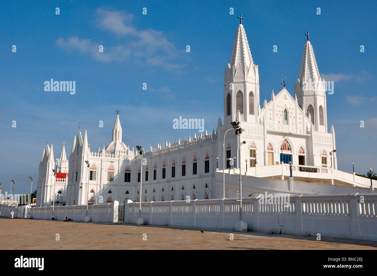 New Basilica at Vailankanni Stock Photo - Alamy