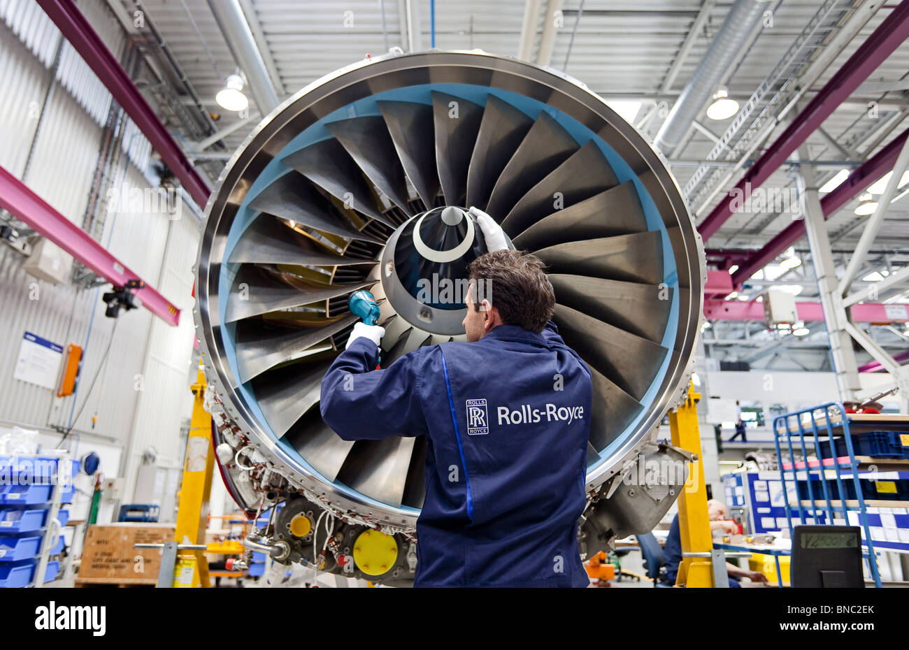 Rolls-Royce production site of aircraft propulsion units in Germany ...