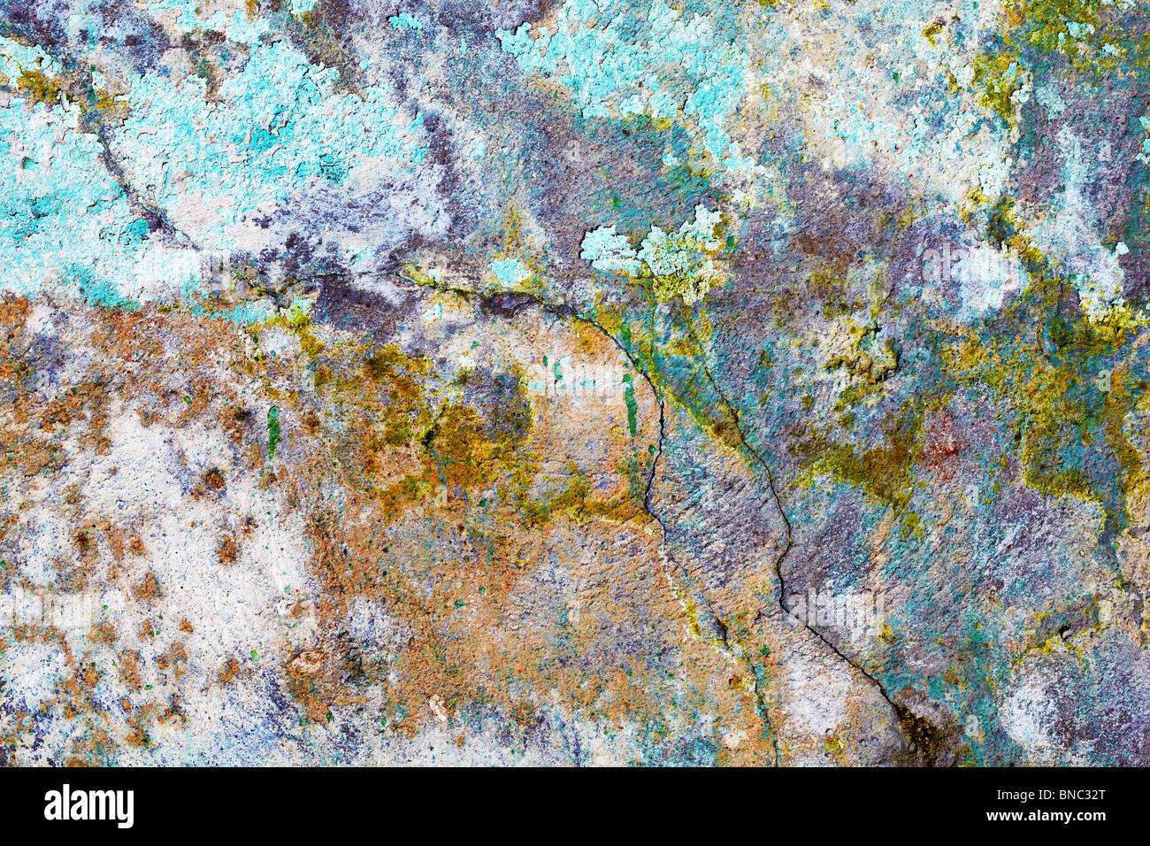 Rough dirty stone wall with color pattern Stock Photo - Alamy