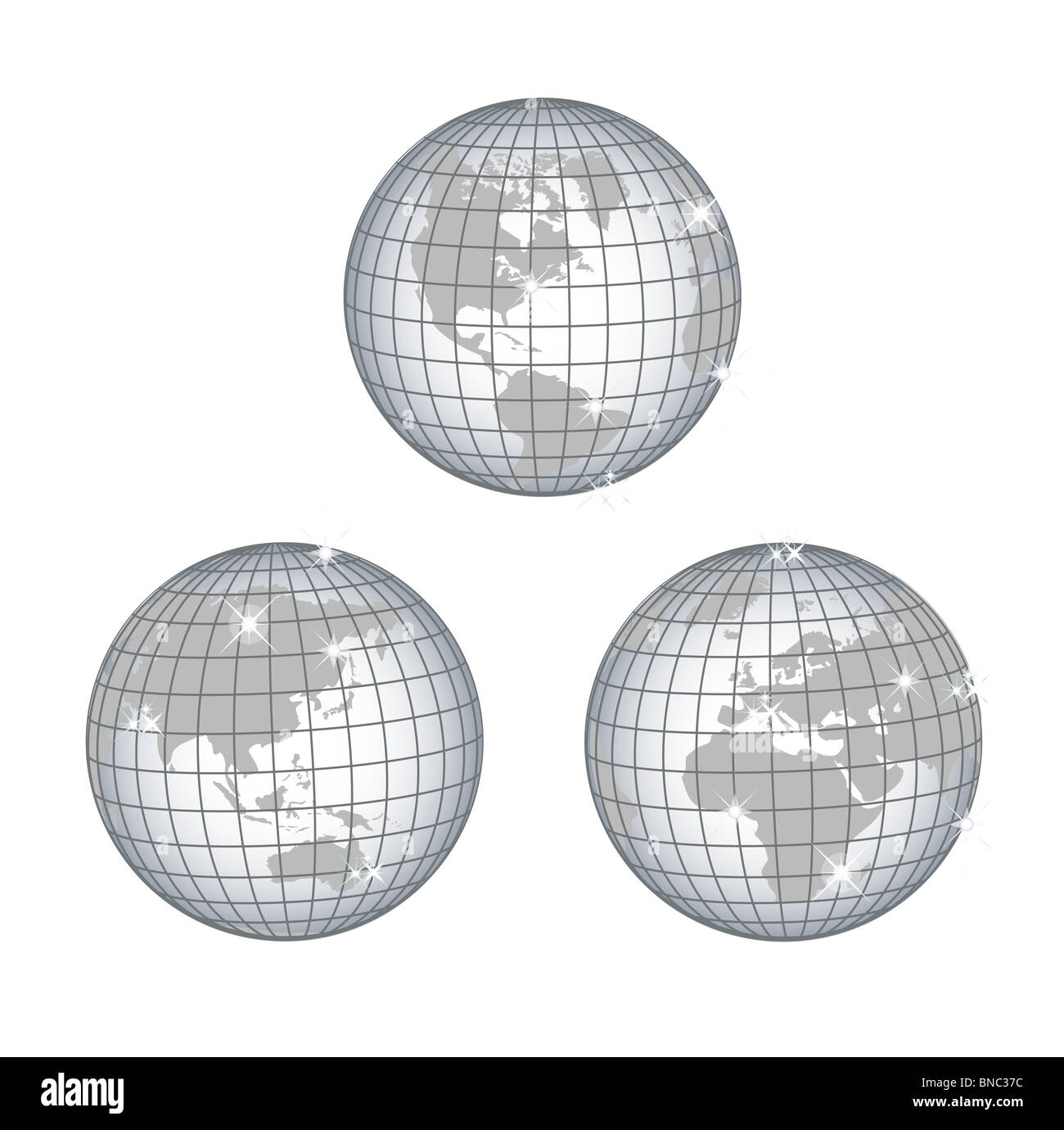 illustration of a world globe Stock Photo - Alamy