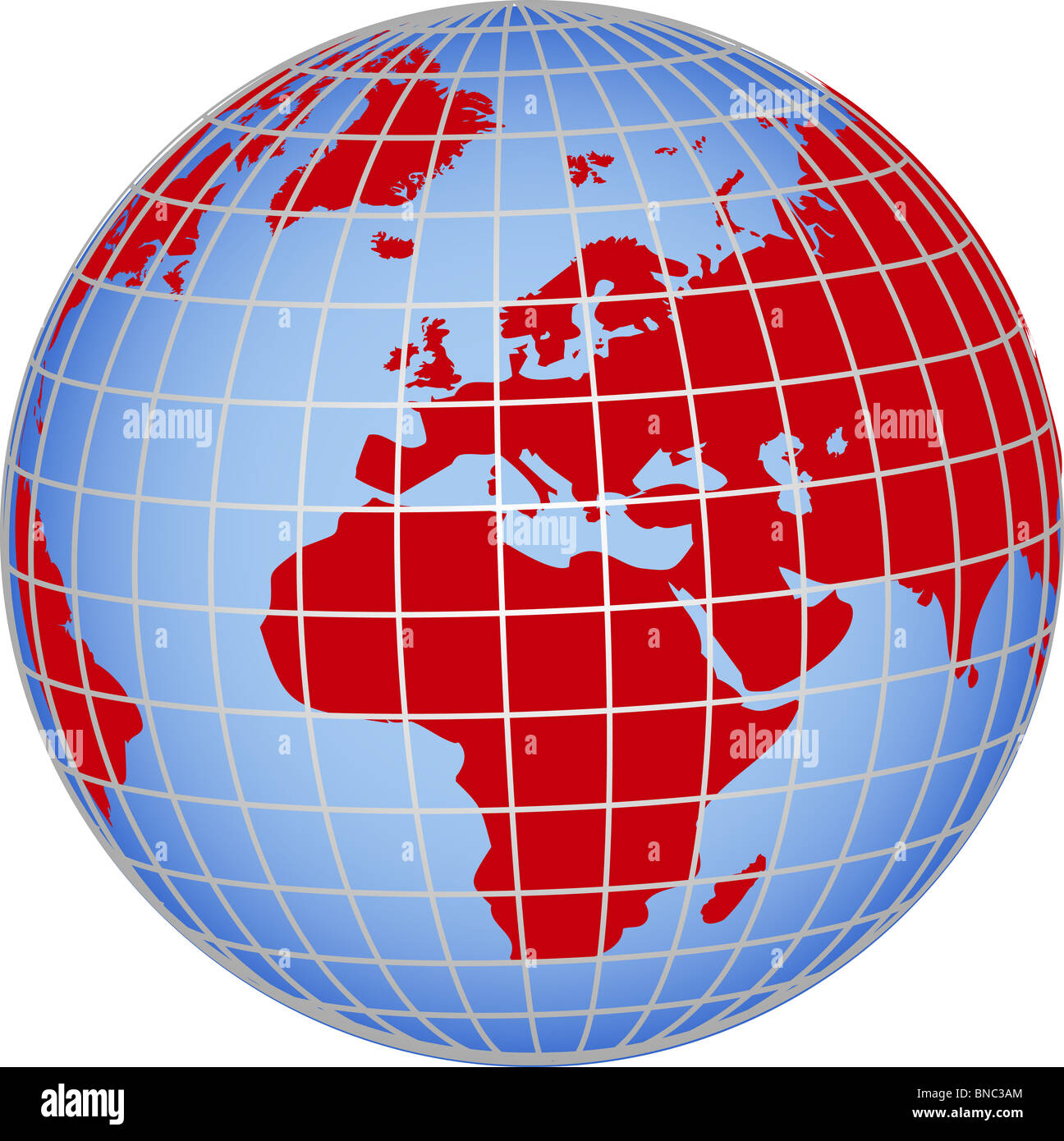 illustration of a world globe Stock Photo - Alamy