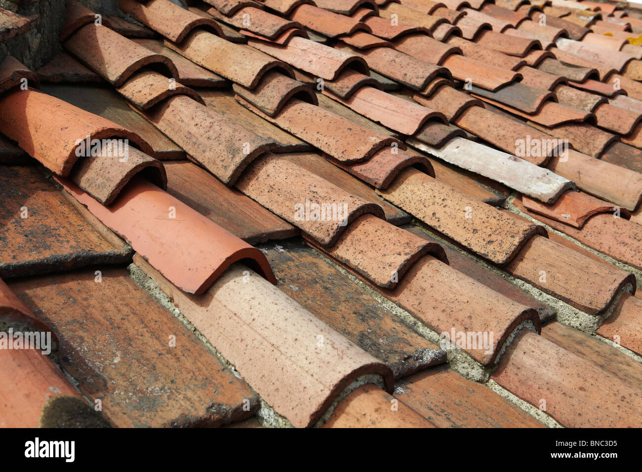 Red terracotta tiles hi-res stock photography and images - Alamy