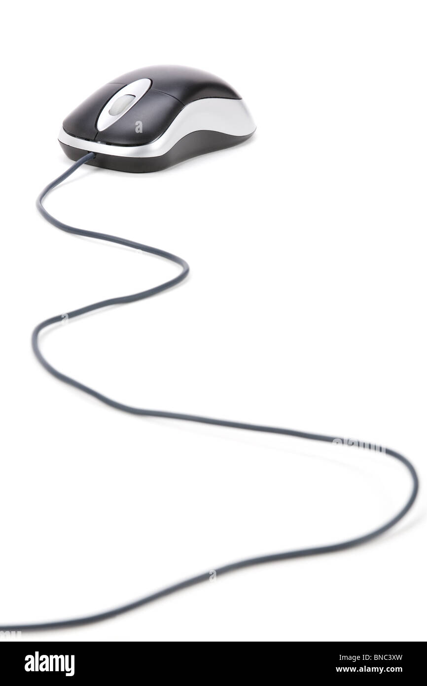 Computer Mouse with white background Stock Photo - Alamy