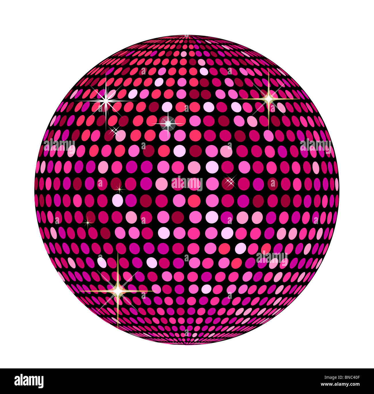 Disco mirror ball line Cut Out Stock Images & Pictures - Alamy