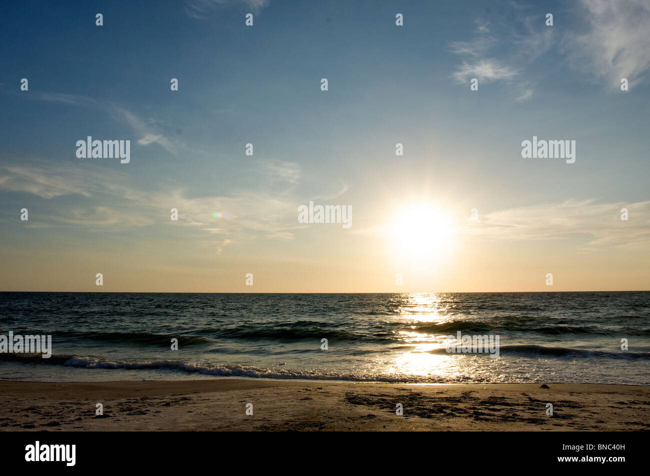Sunset at Florida's beach Stock Photo - Alamy