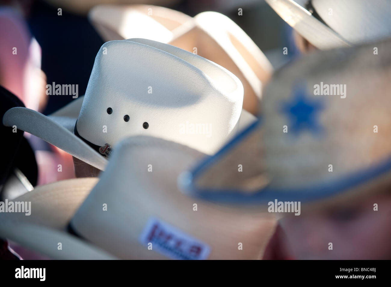Cowboy hats at the Rodeo Stock Photo - Alamy