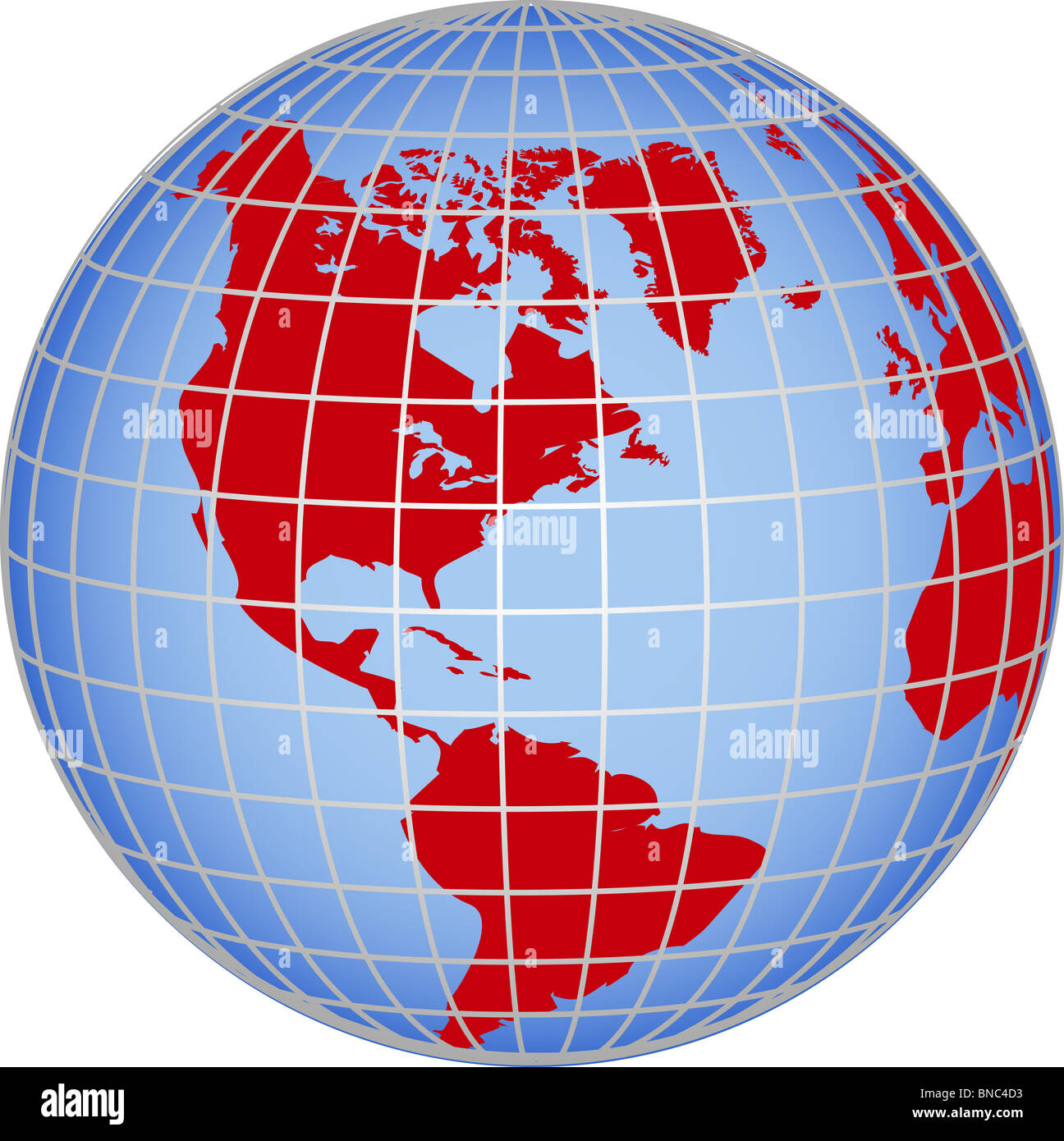 illustration of a world globe Stock Photo - Alamy