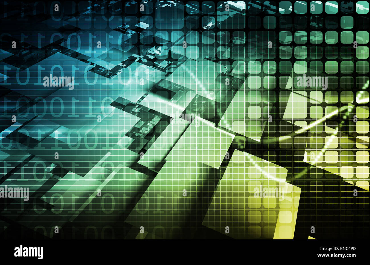 Science Technology Data as a Abstract Art Stock Photo - Alamy