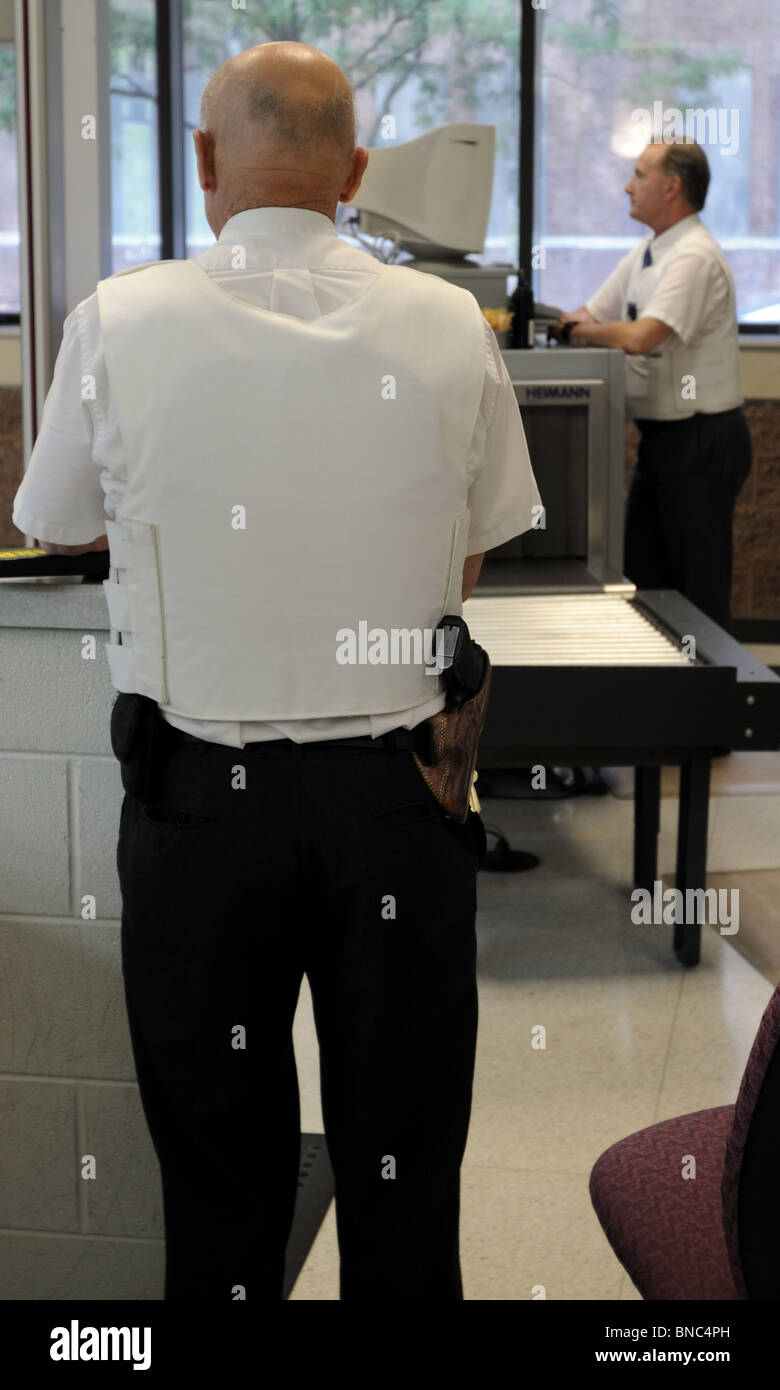 Security measures at court entrance Stock Photo - Alamy