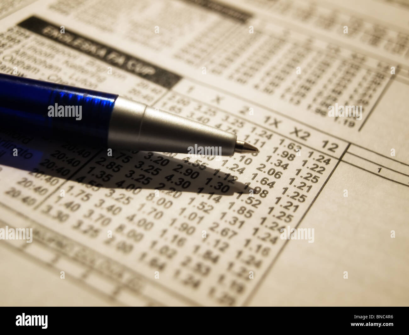 Football betting slip hi-res stock photography and images - Alamy