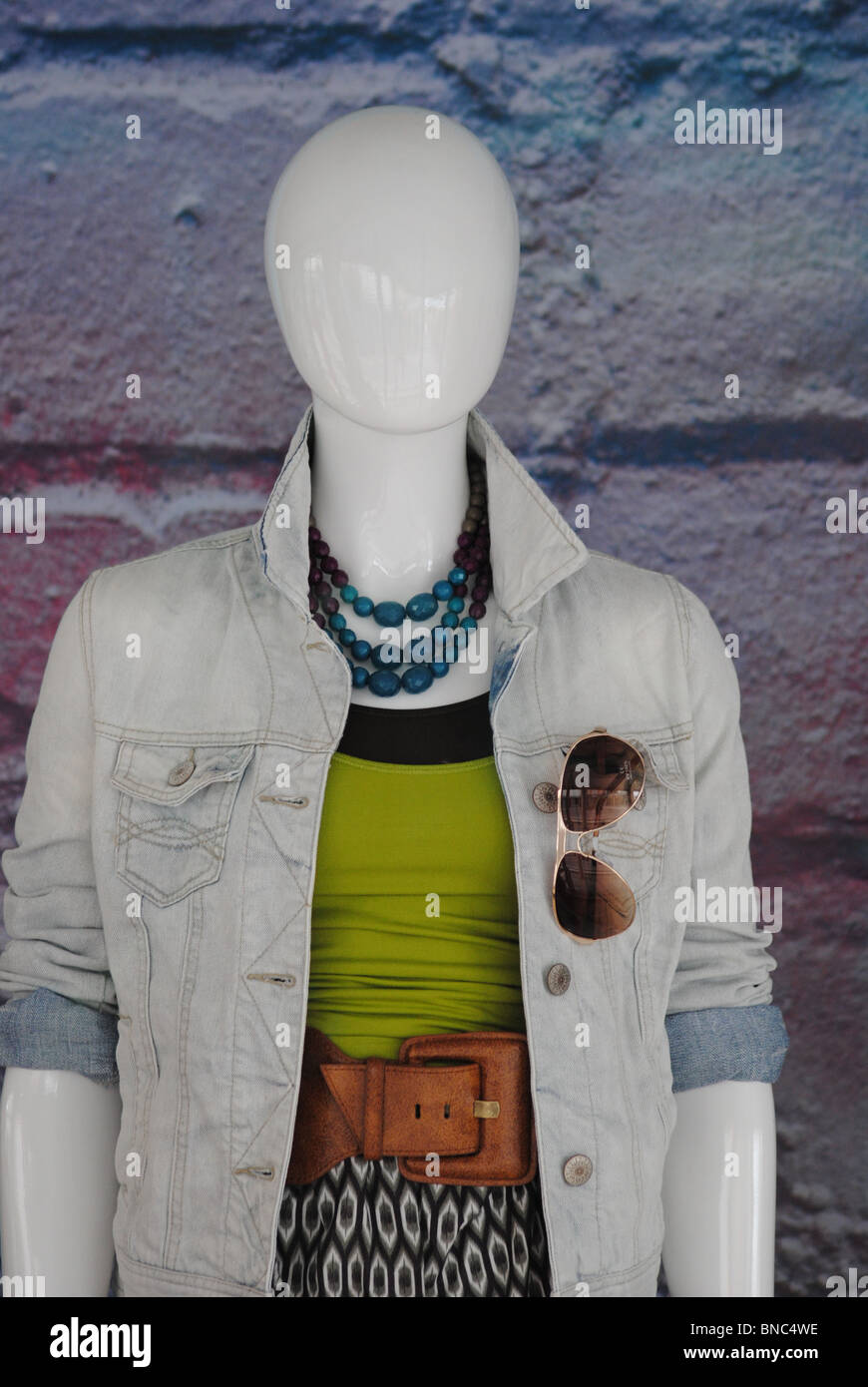 Dummy in Shop Window Stock Photo - Alamy