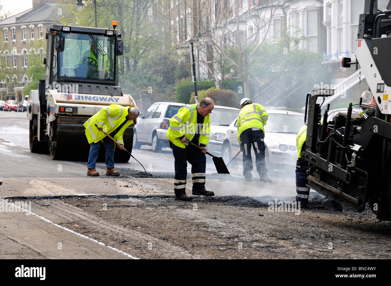 Road resurfacing work uk hi-res stock photography and images - Alamy