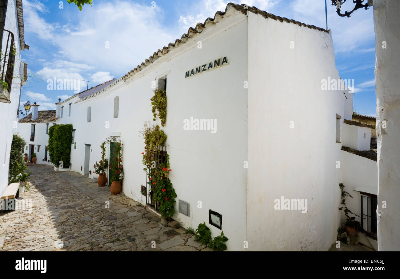 Traditional Spanish Village scene Stock Photo - Alamy