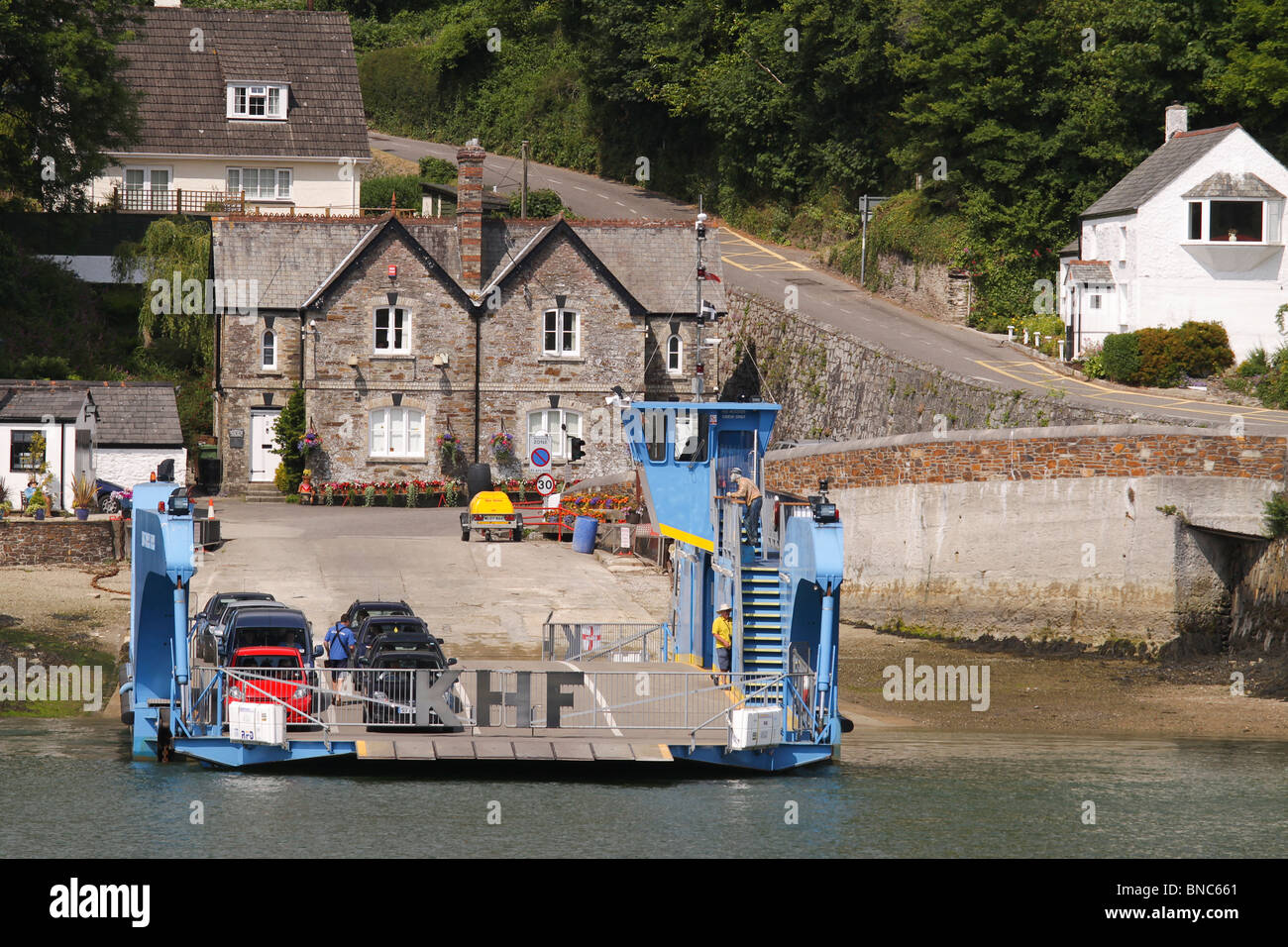 King Harry Ferry in Cornwall Stock Photo - Alamy