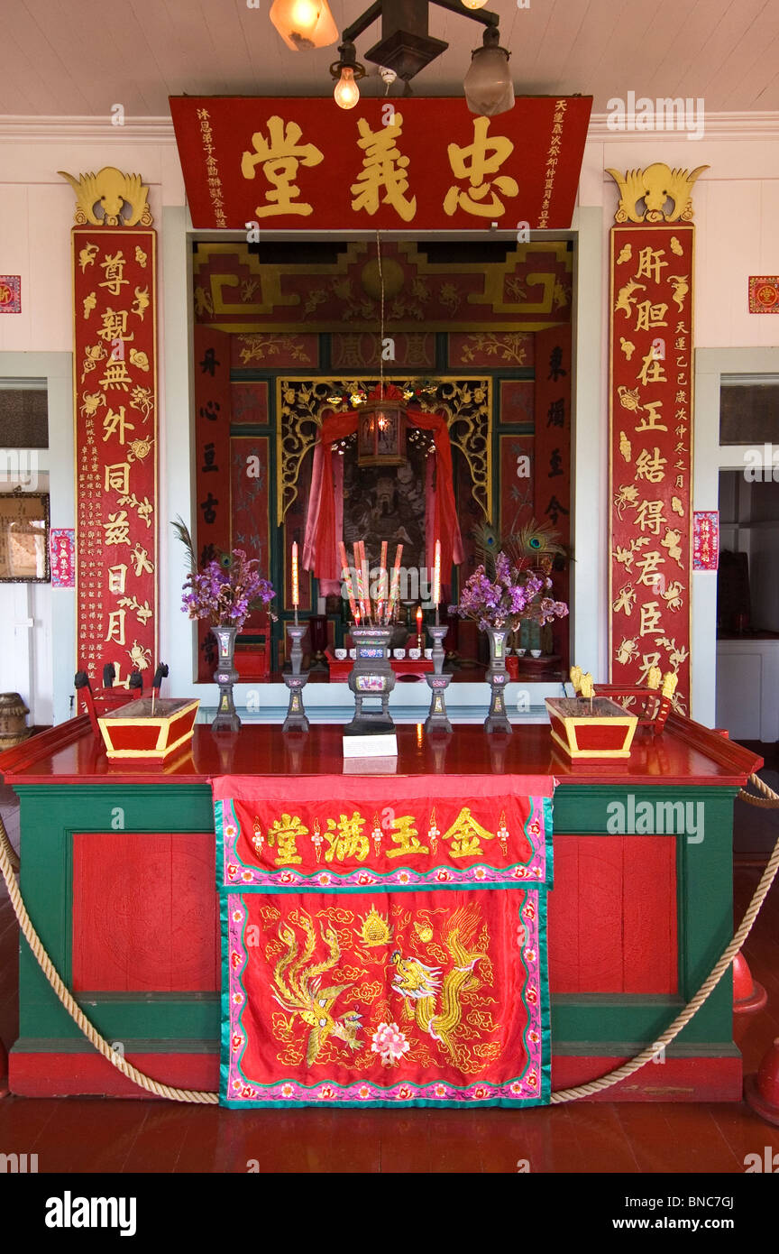 Elk284-4225v Hawaii, Maui, Lahaina, Wo Hing Temple Museum 1912 meeting ...