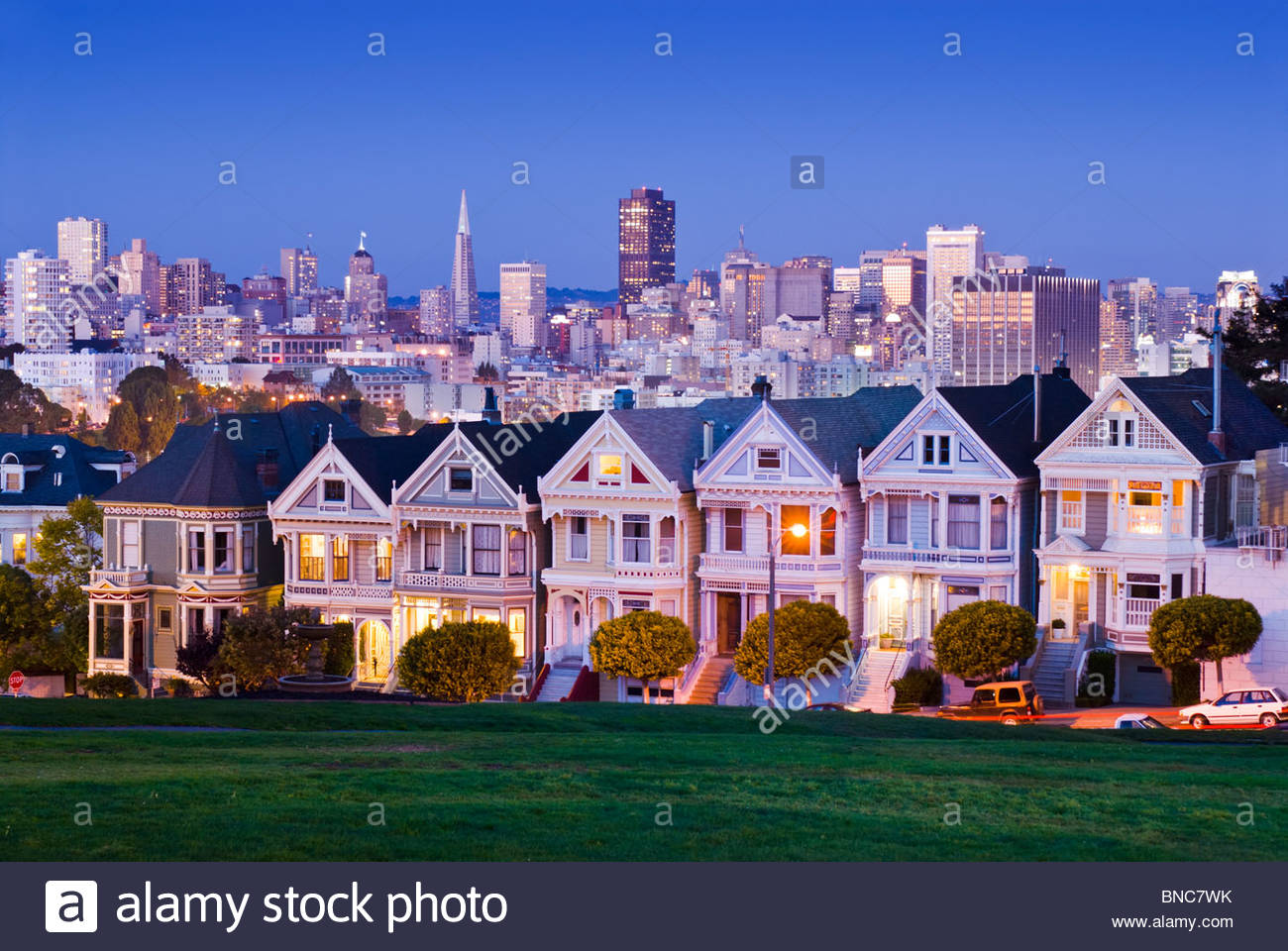 Victorian Houses At Night High Resolution Stock Photography and Images ...