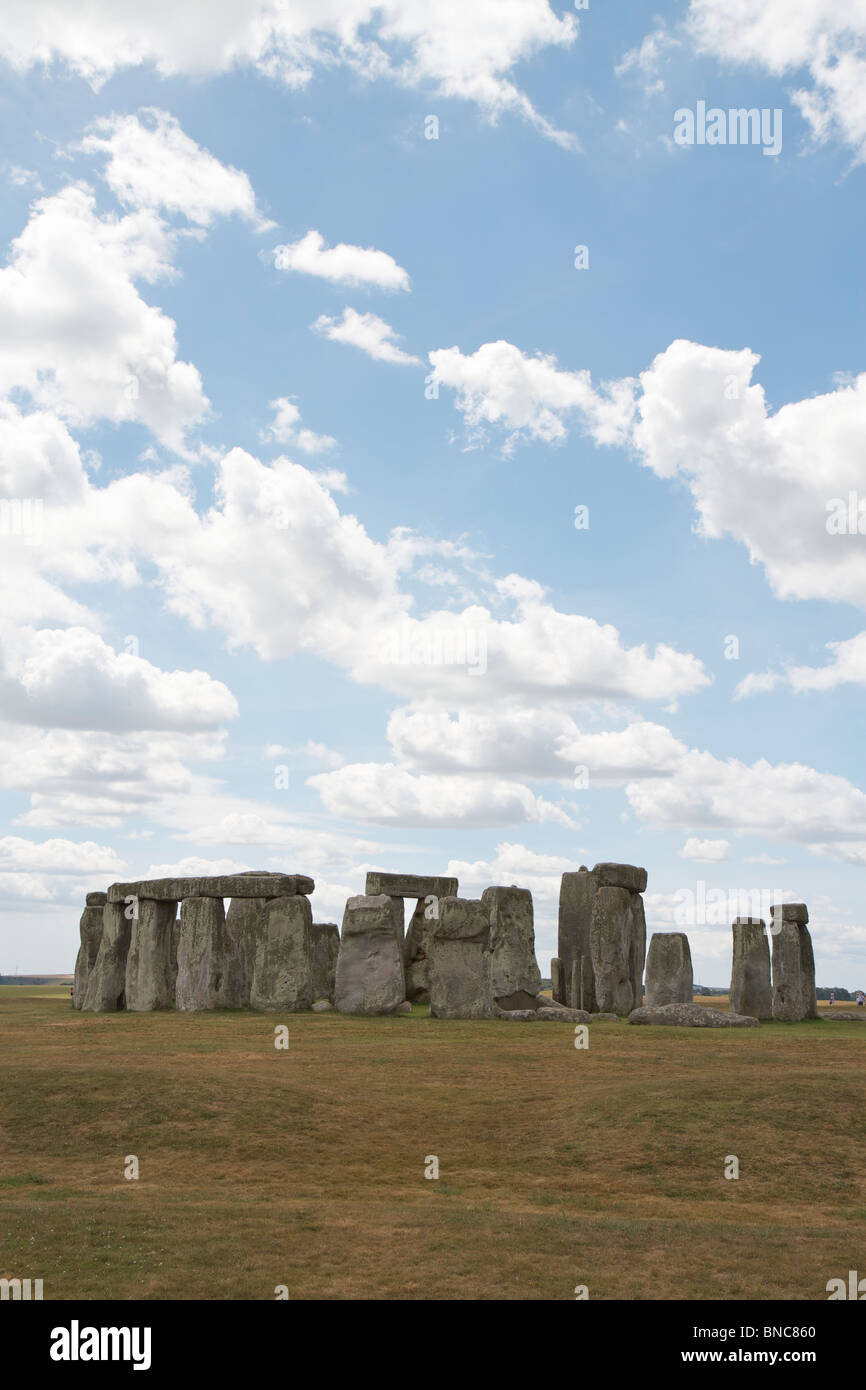 Portrait photograph of the World Heritage Site Stonehenge in Wiltshire ...
