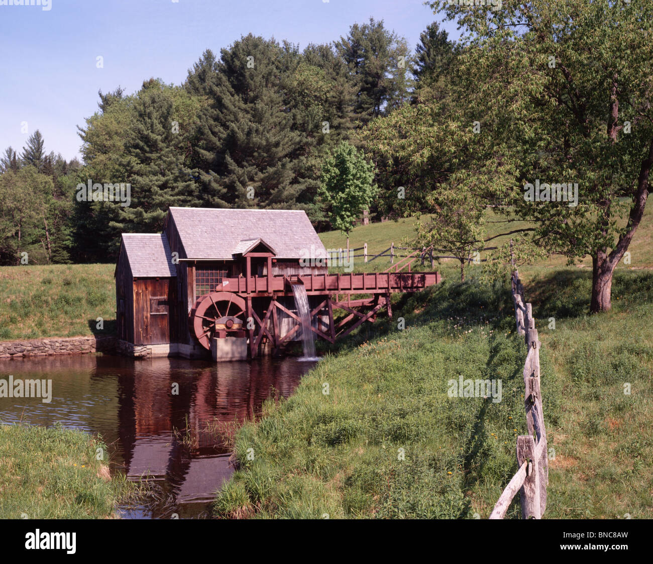 Scenic Grist Mill, VT Stock Photo - Alamy