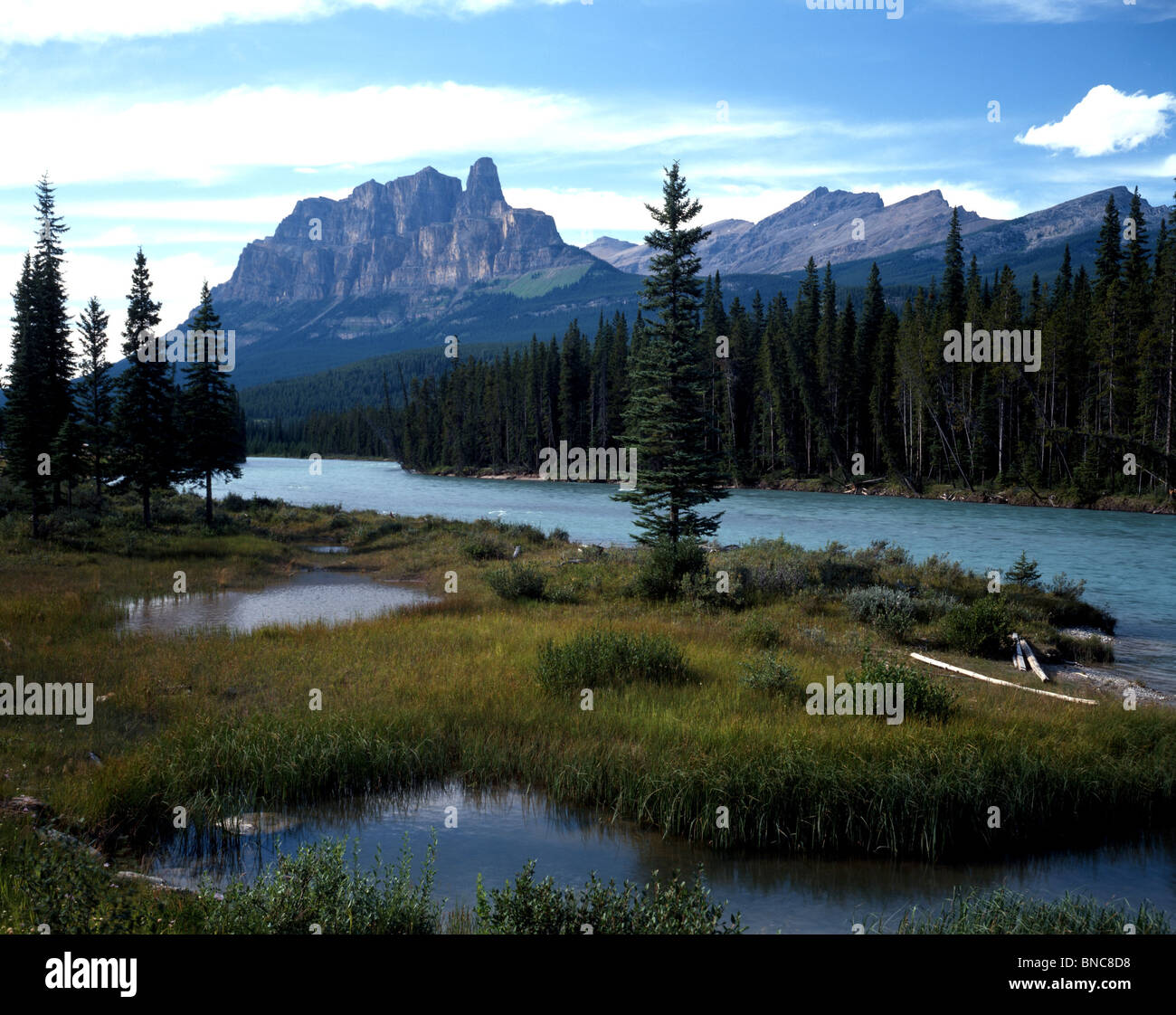 Scenic River and Mountains, Canada Stock Photo - Alamy