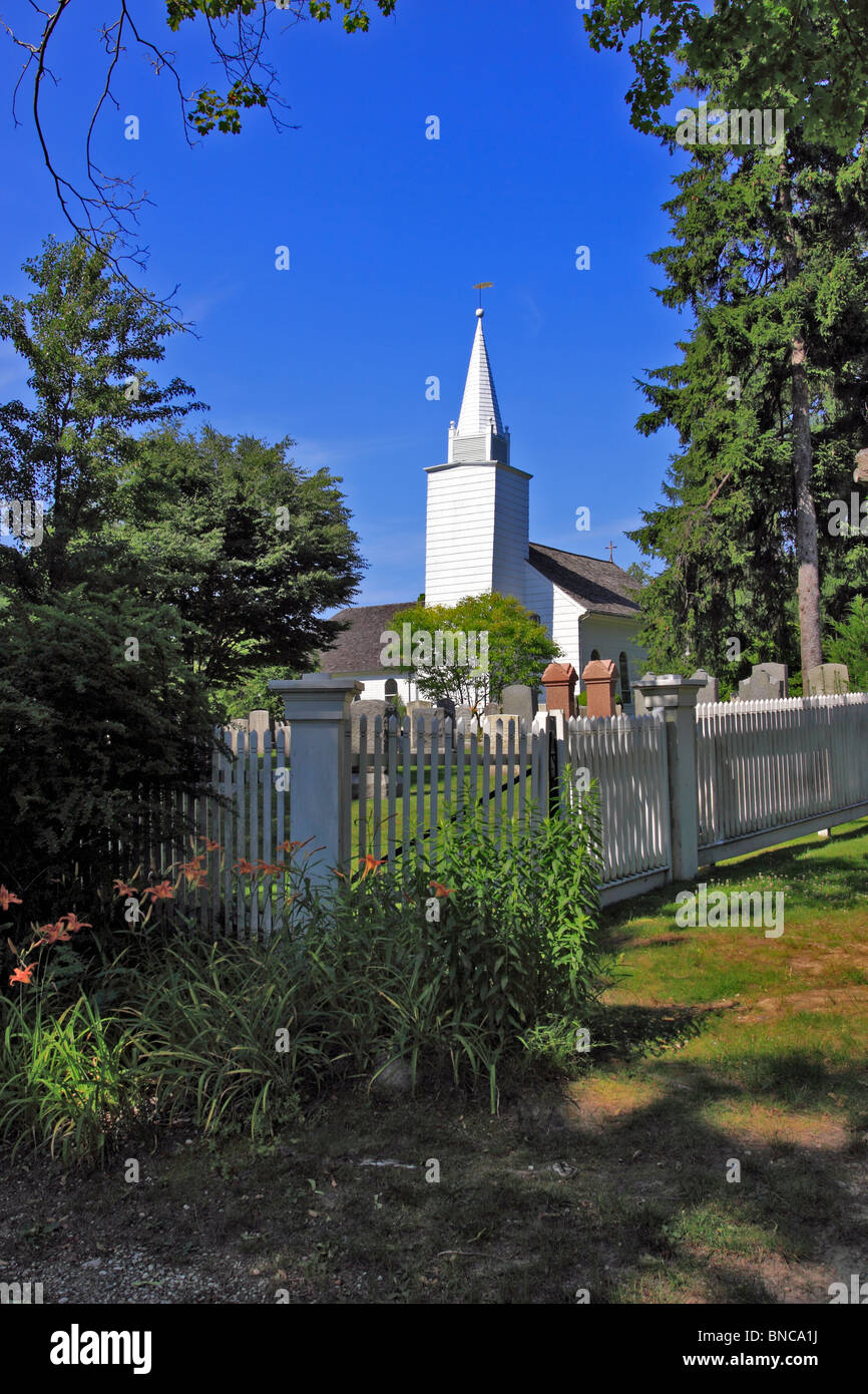 Caroline Episcopal Church and cemetery Setauket Long Island NY Stock ...