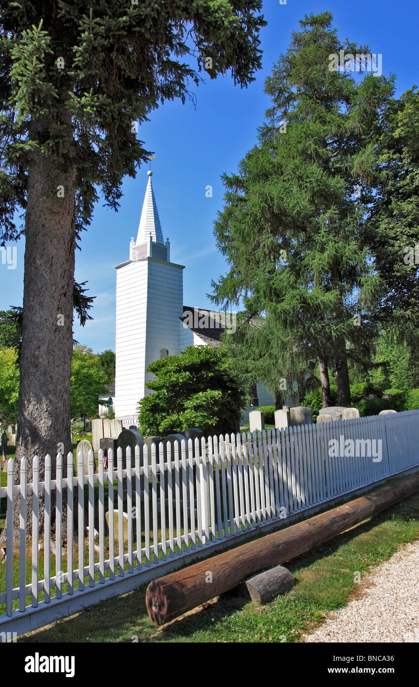 Caroline Episcopal Church and cemetery Setauket Long Island NY Stock ...