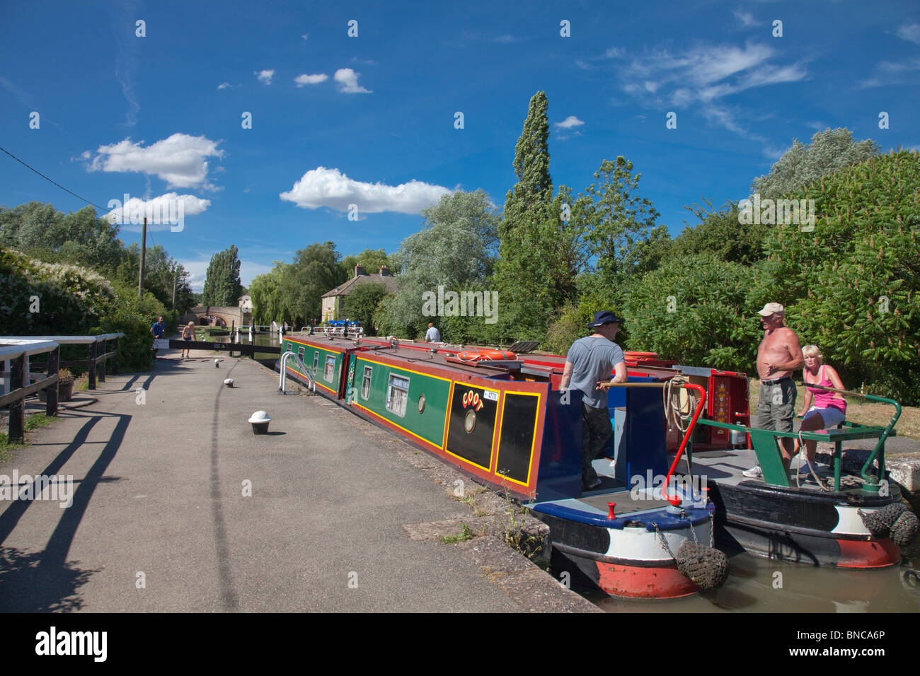 Stoke Bruerne Locks Stock Photo - Alamy