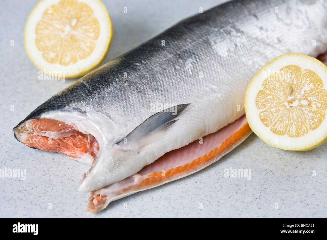 Whole salmon fillet hi-res stock photography and images - Alamy