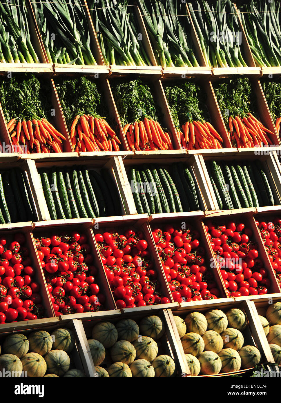 vegetables on display Stock Photo - Alamy